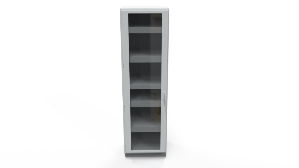 Polypropylene Tall Cabinet 1 Door - Custom Fabricators Inc