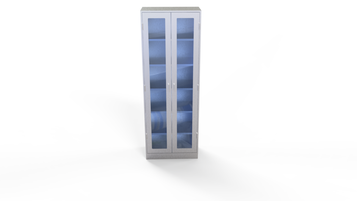 Polypropylene Tall Cabinet 1 Door - Custom Fabricators Inc