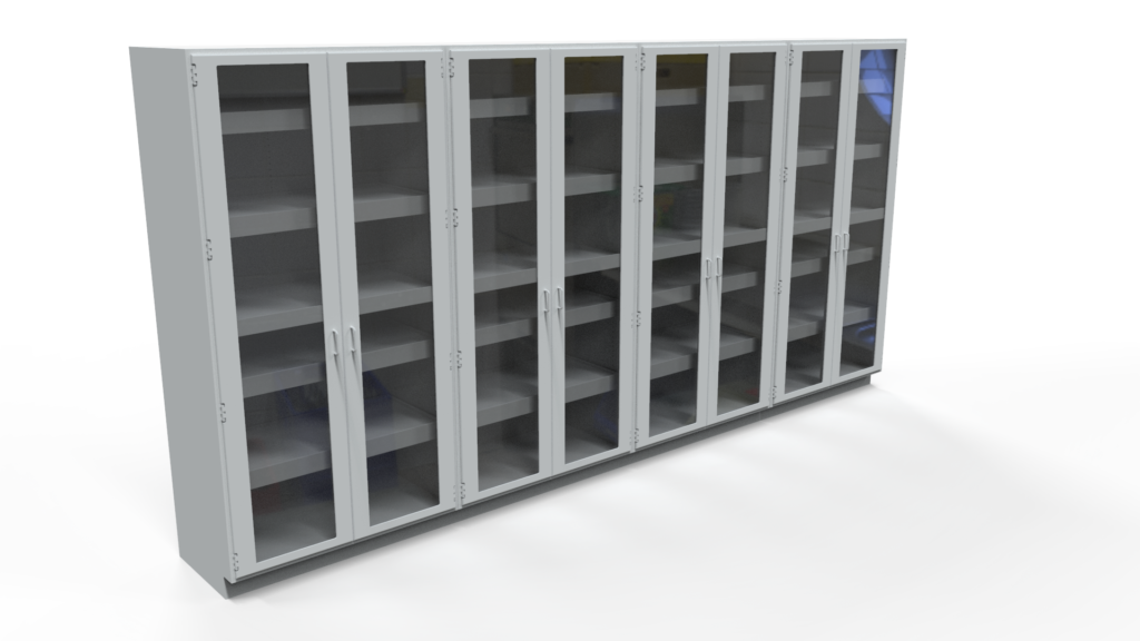 Polypropylene Tall Cabinet 2 Door - Custom Fabricators Inc
