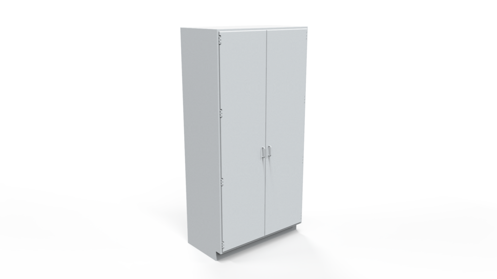 Polypropylene Tall Cabinet 2 Door - Custom Fabricators Inc